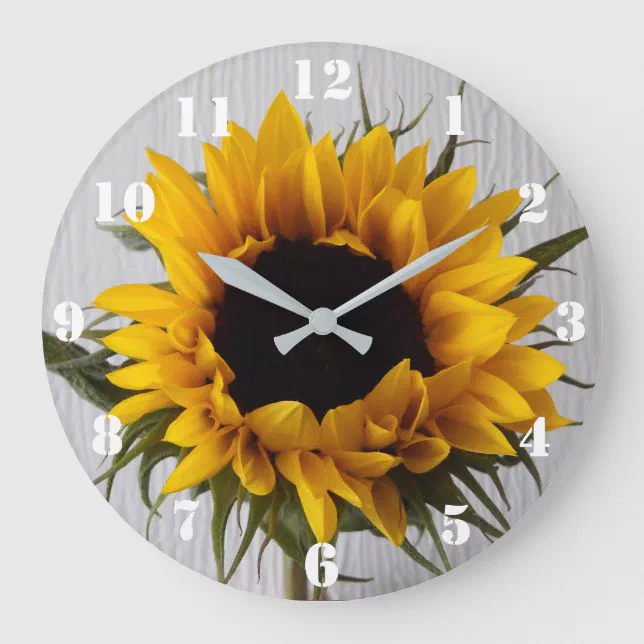 Sunflower Clock | Zazzle
