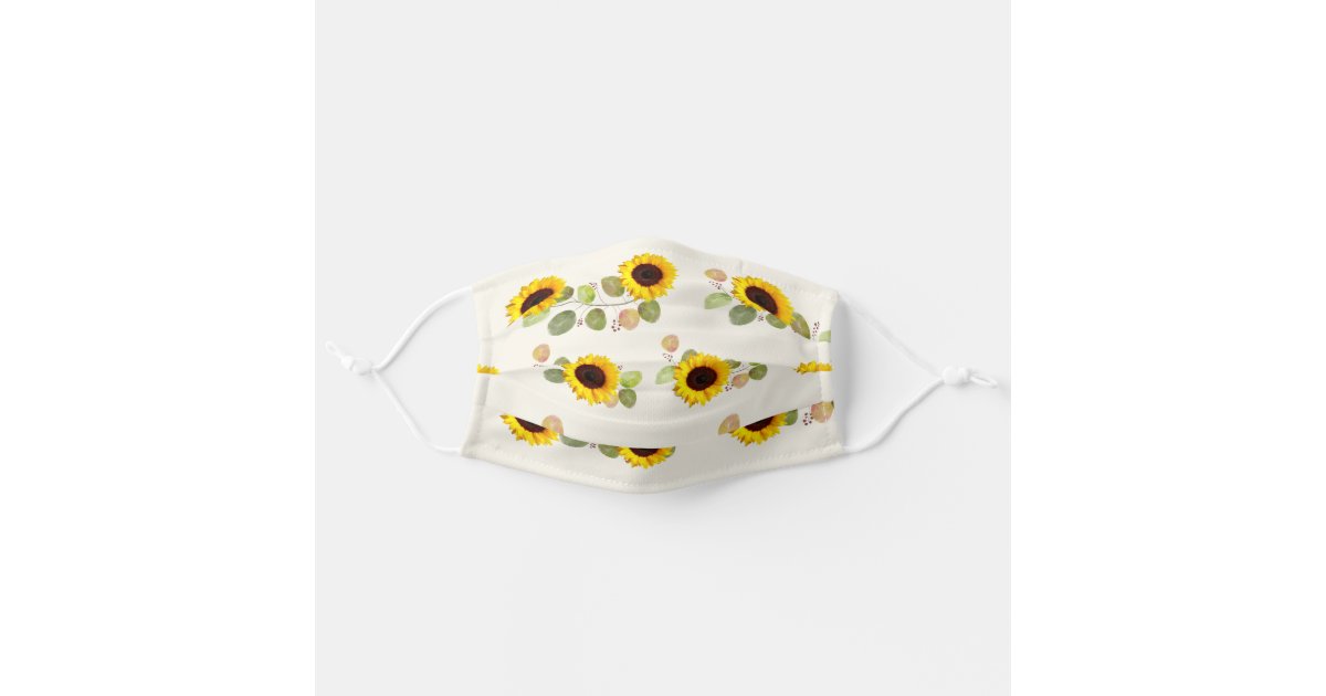 Sunflower Cloth Face Mask | Zazzle