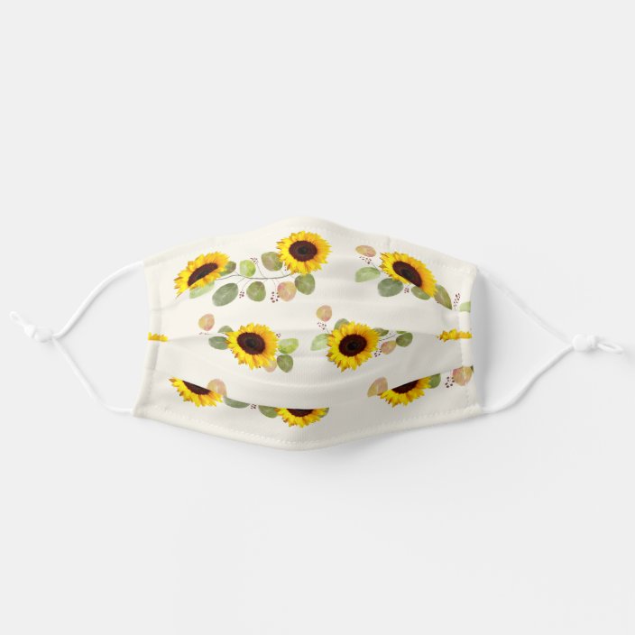 Sunflower Cloth Face Mask | Zazzle.com