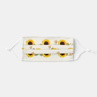 Sunflower Cloth Face Mask | Zazzle