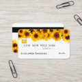 Sunflower Credit Card Business Card | Zazzle