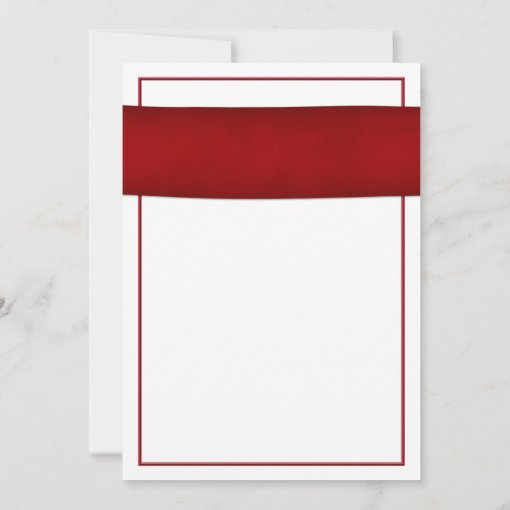 Sunflower Deep Red Ribbon Wedding Invitation | Zazzle