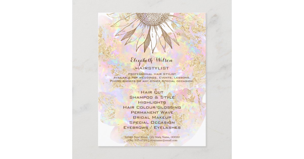sunflower design flyer | Zazzle