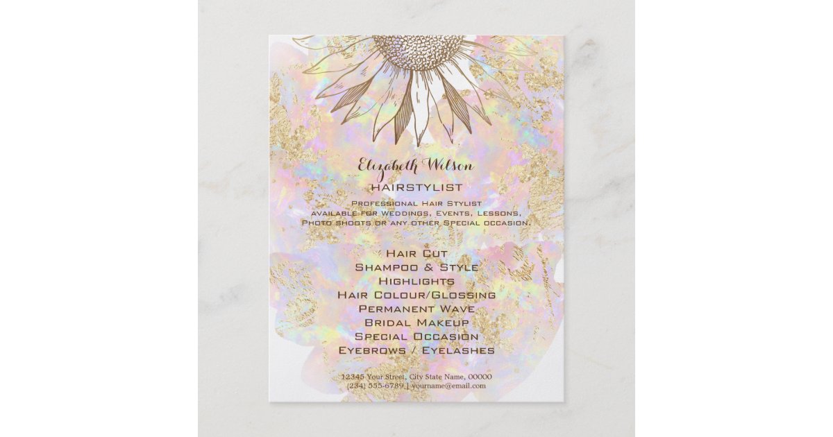 sunflower design flyer | Zazzle