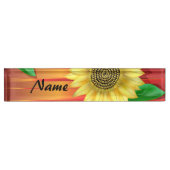 Sunflower Desk Name Plate | Zazzle