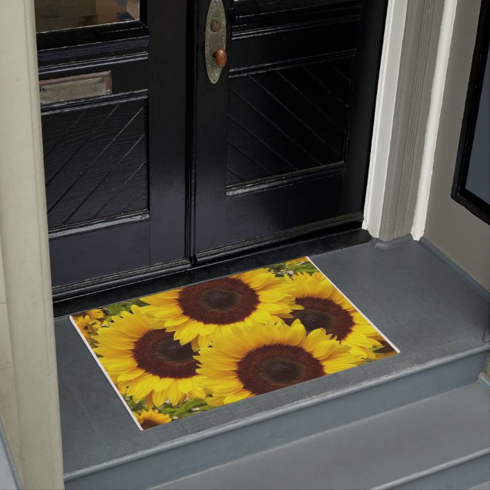 Sunflower Door Mat | Zazzle.com