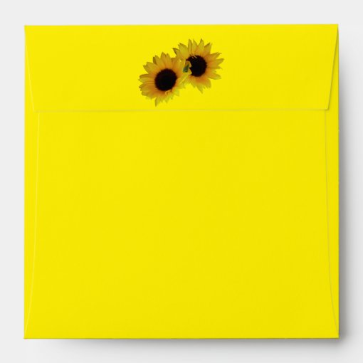 Sunflower Envelopes Personalize Sunflower Envelope | Zazzle