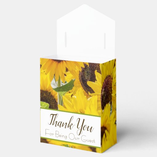Sunflower Favor Box | Zazzle
