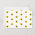 Sunflower Funeral Sympathy Thank You Note Card | Zazzle