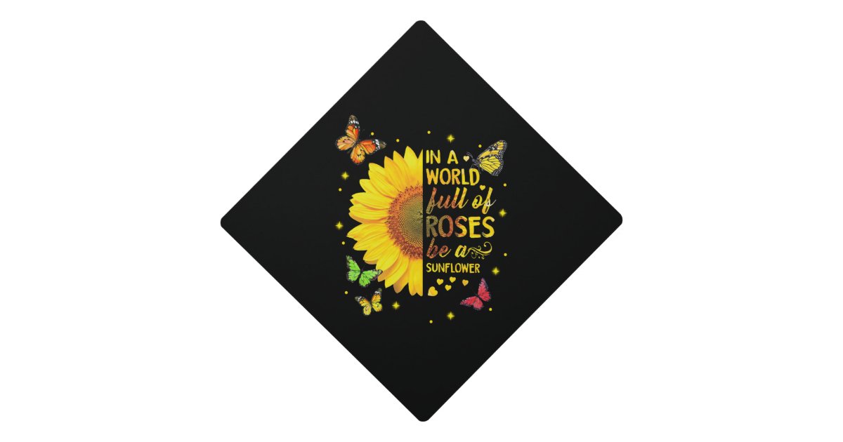 Sunflower Graduation Cap Topper | Zazzle