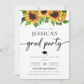 Sunflower Graduation Invitation | Zazzle