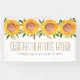 Sunflower graduation party congratulations banner | Zazzle