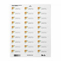 Sunflower Greenery Return Address Label | Zazzle