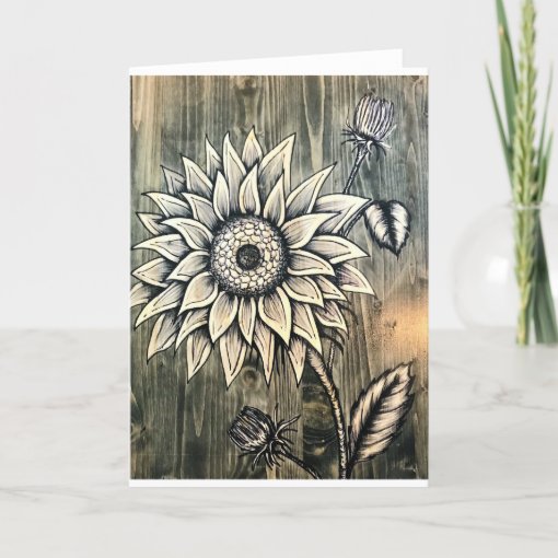 Sunflower Greeting Card | Zazzle