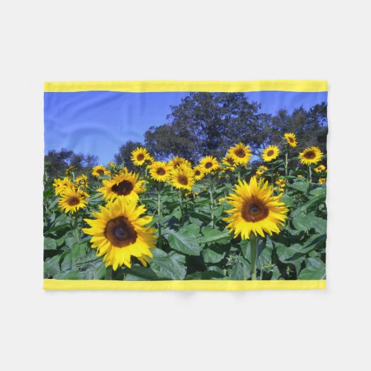 Sunflower Joy Fleece Blanket | Zazzle.com