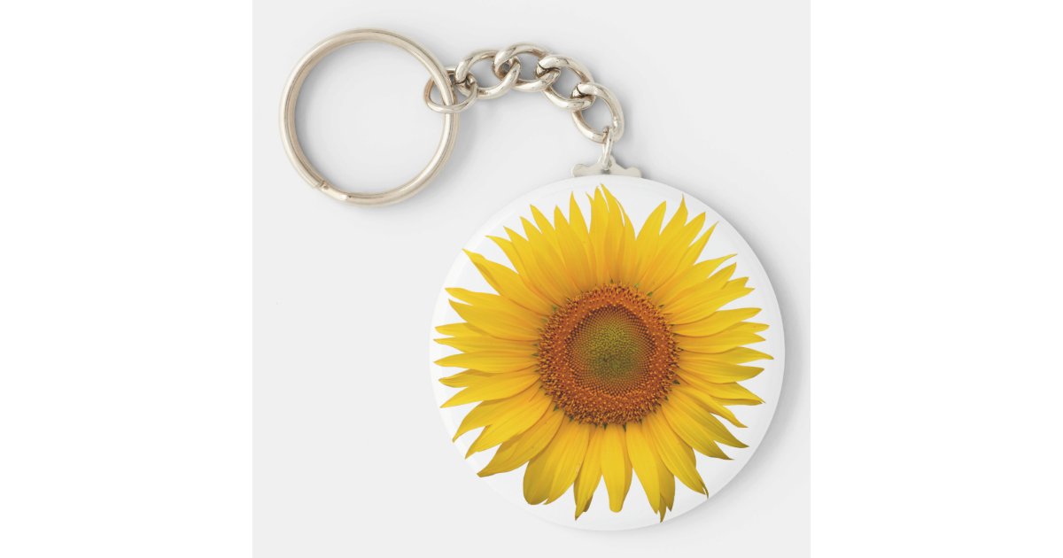 Sunflower Keychain | Zazzle.com