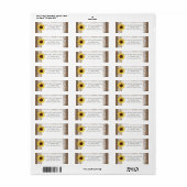 Sunflower Lace and Burlap Label | Zazzle