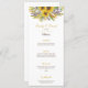 Sunflower Menu, Wedding Menu, Baby Shower Menu | Zazzle