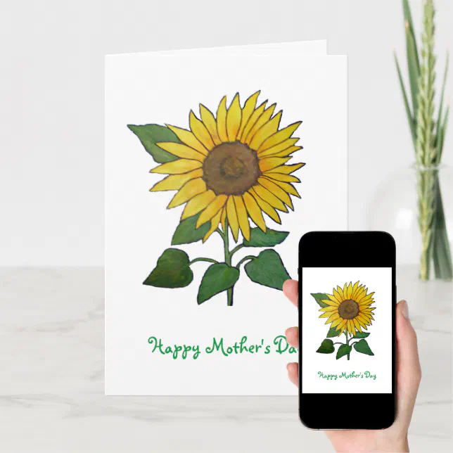 Sunflower Mother's Day Card | Zazzle