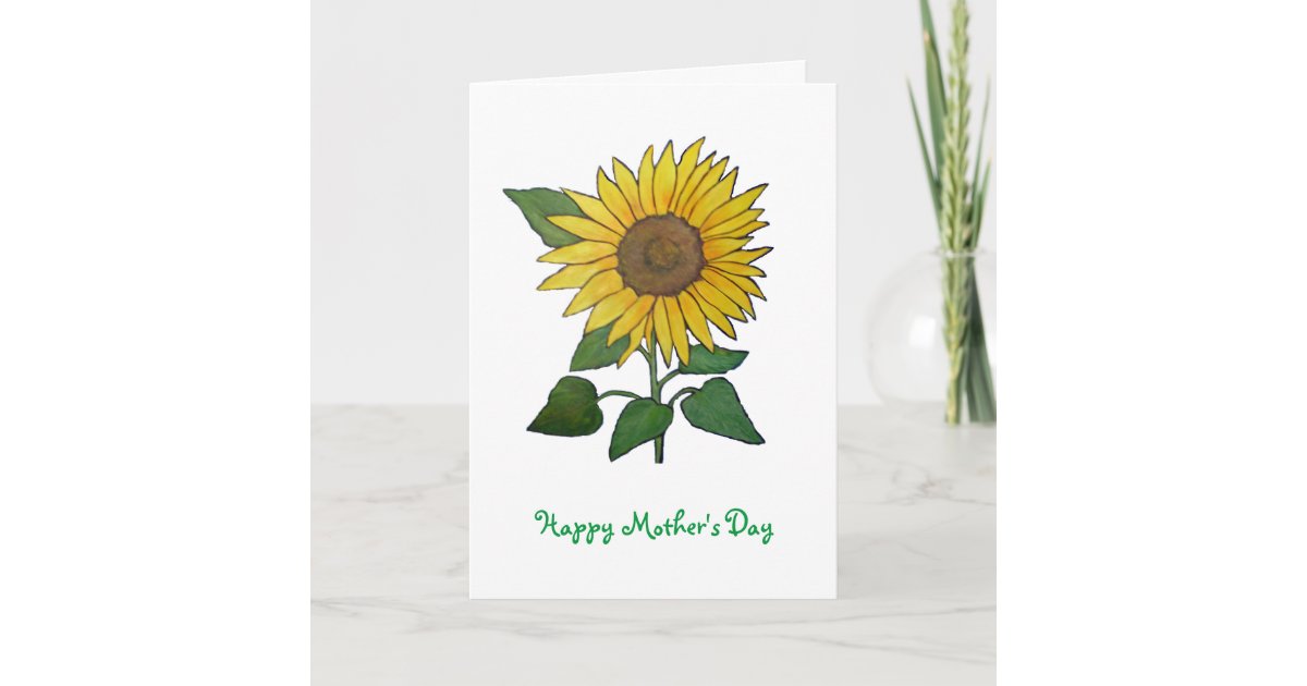 Sunflower Mother's Day Card | Zazzle