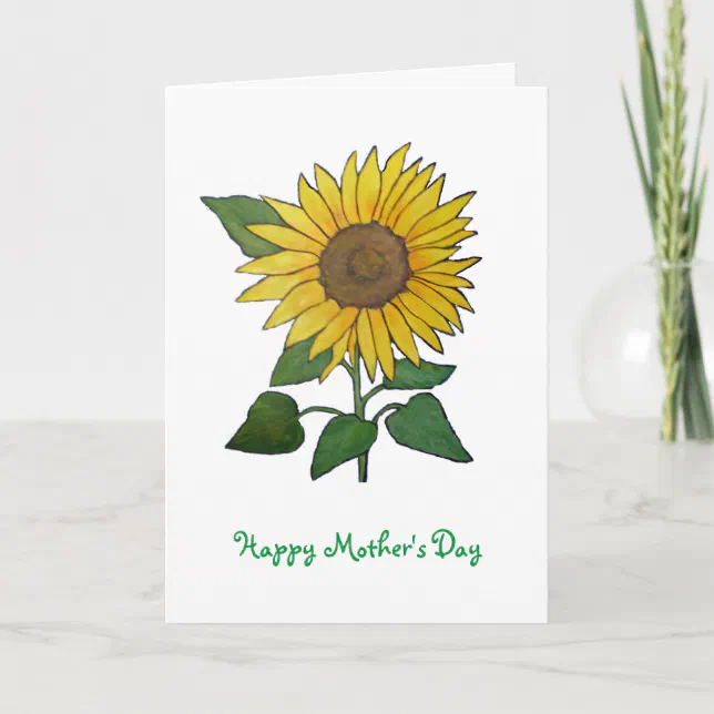 Sunflower Mother's Day Card | Zazzle