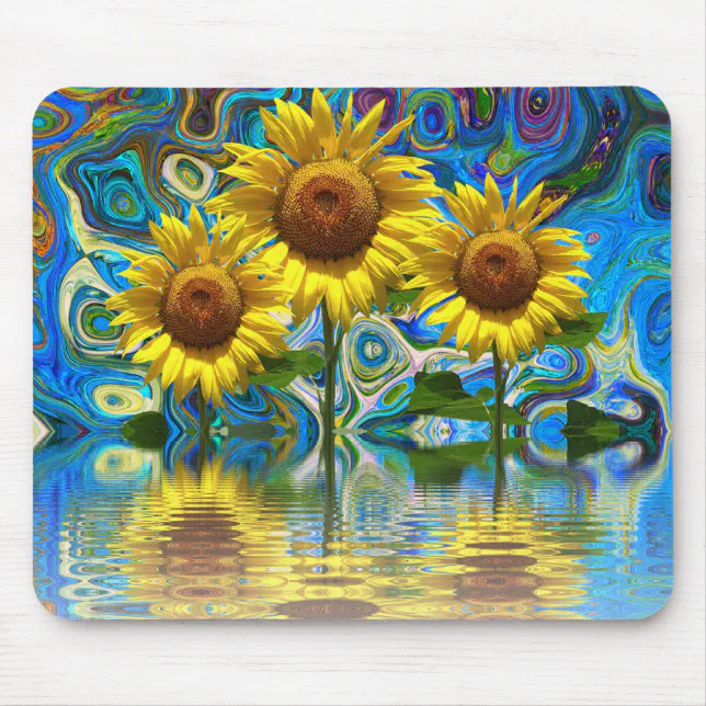 Sunflower mouse pad | Zazzle