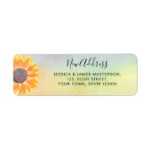 Sunflower New Address Return Address Label | Zazzle