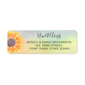 Sunflower New Address Return Address Label | Zazzle
