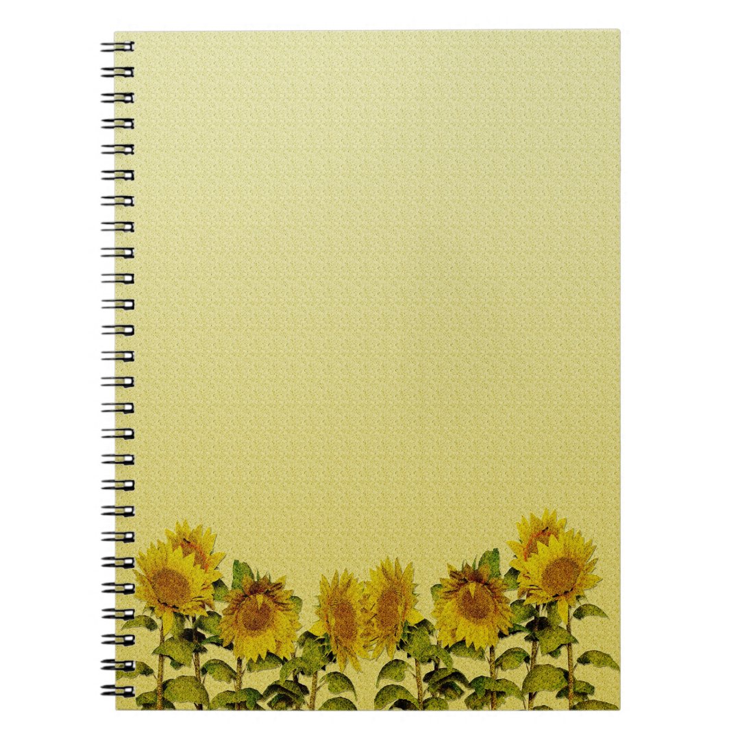 Sunflower Notebook | Zazzle