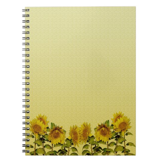 Sunflower Notebook | Zazzle.com