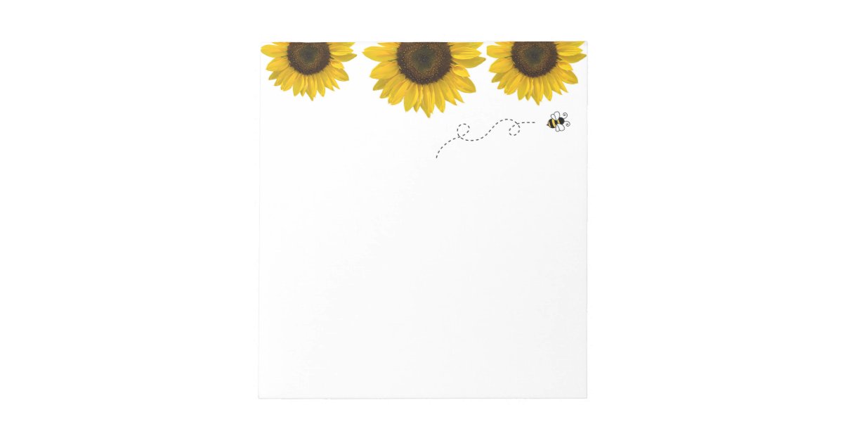 Sunflower Notepad | Zazzle