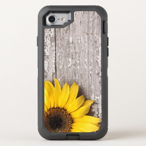 Sunflower on a Wooden Table Otterbox iPhone Case | Zazzle