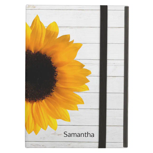 Sunflower on Wood iPad Air Case | Zazzle