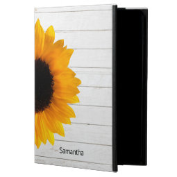 Sunflower on Wood iPad Air Case | Zazzle