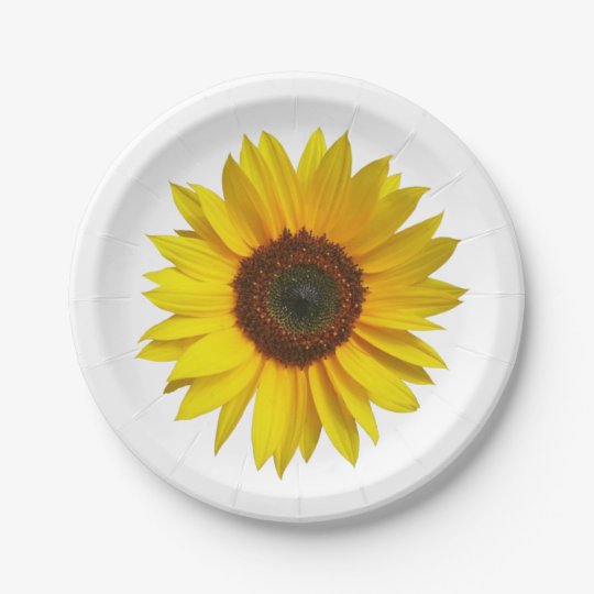 Sunflower Paper Plates | Zazzle.com