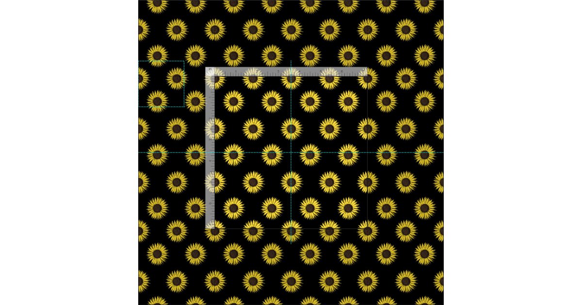 sunflower pattern fabric | Zazzle