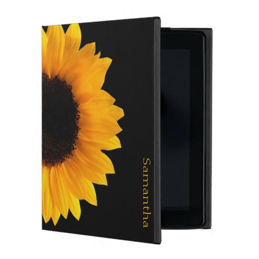 Sunflower Personalized iPad Case | Zazzle
