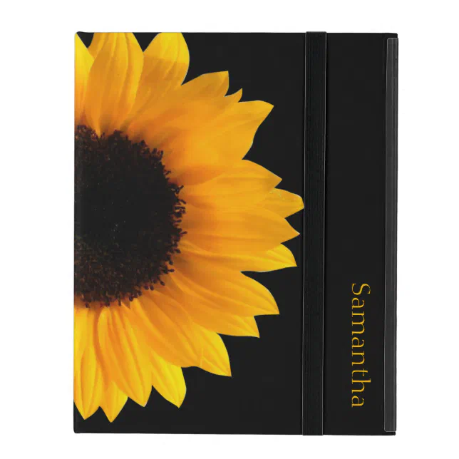 Sunflower Personalized iPad Case | Zazzle