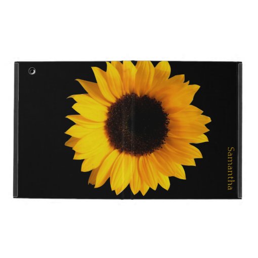 Sunflower Personalized iPad Case | Zazzle
