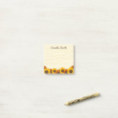 Sunflower personalized sticky notes | Zazzle