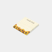 Sunflower personalized sticky notes | Zazzle