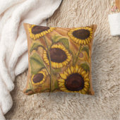 Sunflower Pillows Sunny Sunflower Pillows & Decor | Zazzle