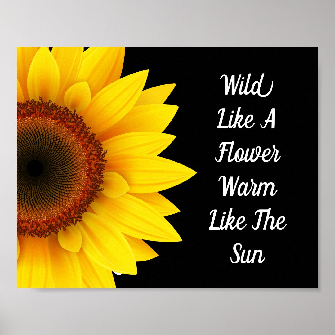 Sunflower Poster | Zazzle