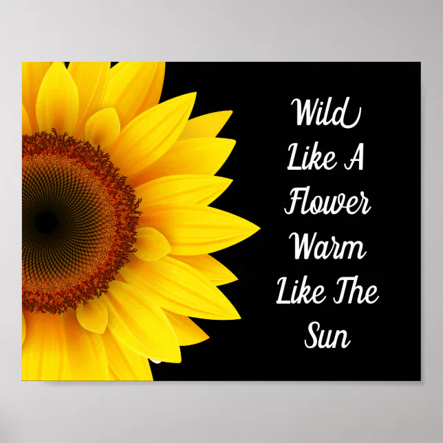 Sunflower Poster | Zazzle