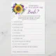 Sunflower Purple Lights Bridal Shower Game | Zazzle