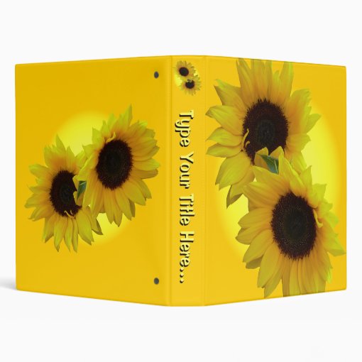 Sunflower Recipe Book - Flavorites Recipe Book 3 Ring Binder | Zazzle