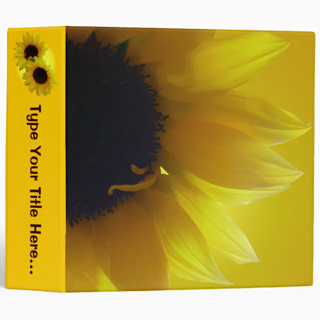 Sunflower Recipe Book - Flavorites Recipe Book Binder | Zazzle