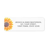 Sunflower Return Address Label | Zazzle