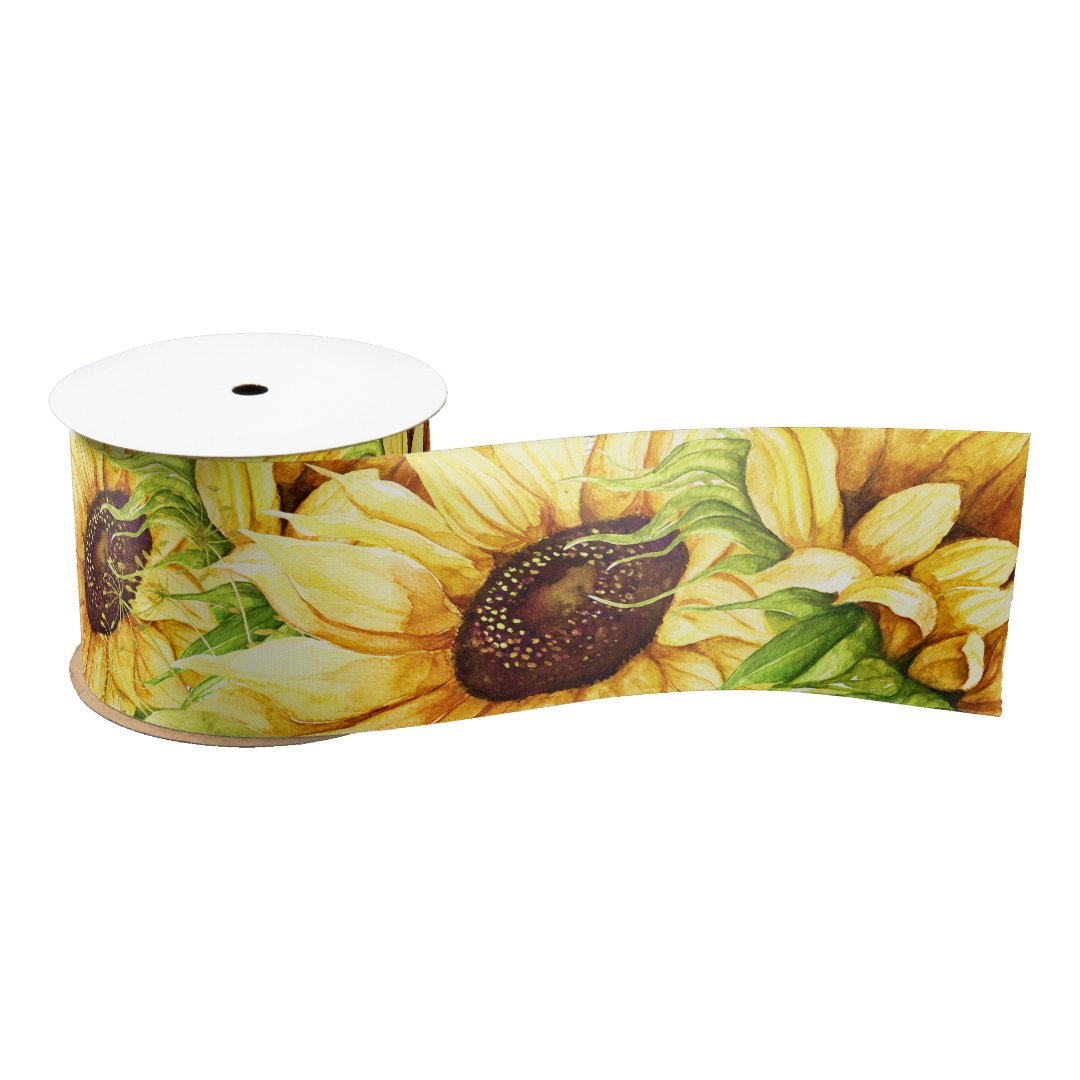 Sunflower Ribbon | Zazzle