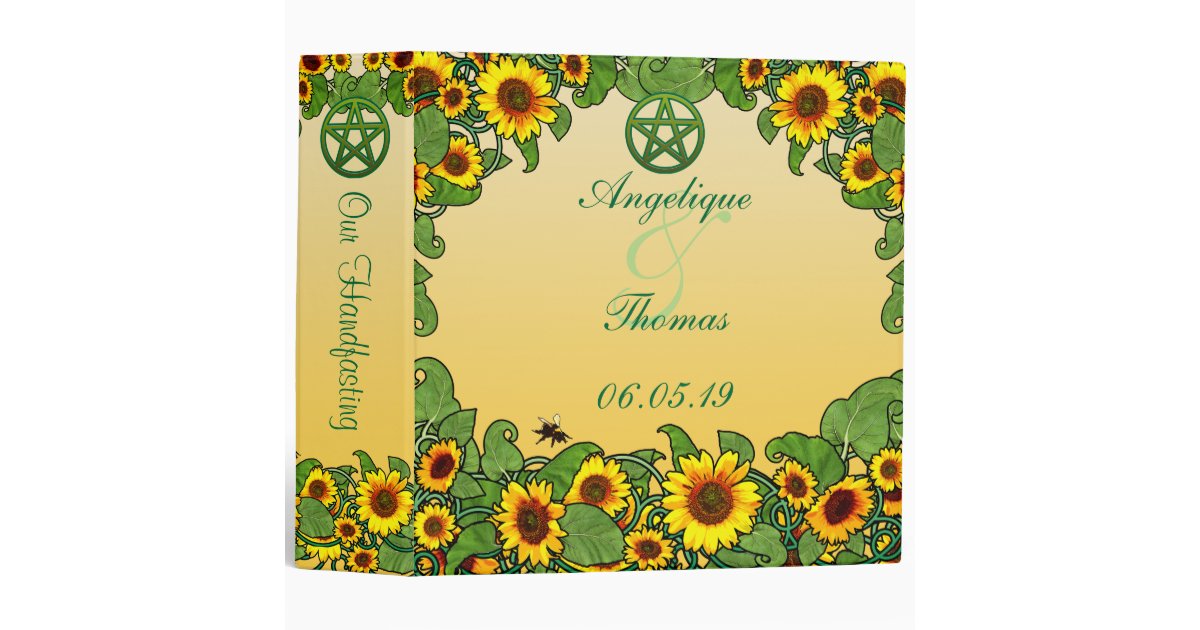 Sunflower Scroll Photo Album Binder | Zazzle